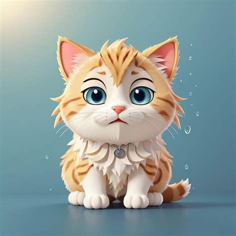 Premium Photo Cute Cat Crying Cartoon Vector Icon Illustration Animal