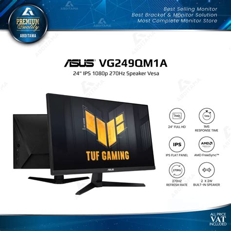 Jual Monitor Led Asus Vg Qm A Ips P Hz Speaker Vesa Shopee Indonesia