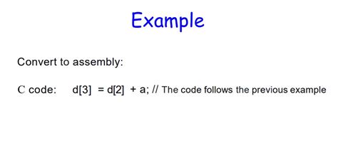 solved exampleconvert to ﻿assembly c ﻿code