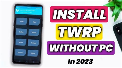 Install TWRP Recovery On Any Android Phone Without PC | How To Install TWRP Recovery In 2023 ...