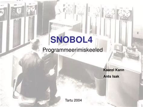 Ppt Snobol4 Powerpoint Presentation Free Download Id4016731