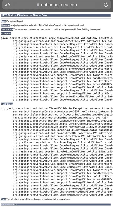 Anyone Getting An Status 500 Internal Server Error When Going To