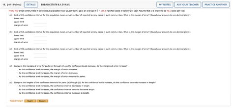 Solved Irmer Limit Upper Limit Margin Of Error Imwer Limit