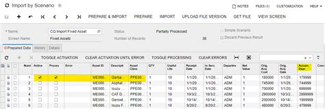 Import Scenario Fixed Asset • Everything Else • Acumatica User Group Forums