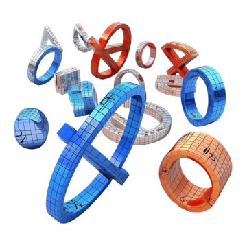 D Mathematical Symbols Isolated Png File Format Single Trendy Arrow PNG Transparent Image