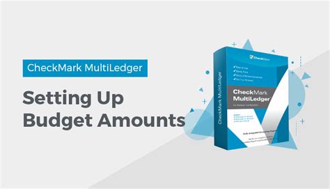 How To Set Up Budget Amounts In Checkmark Multiledger Checkmark Knowledge Base