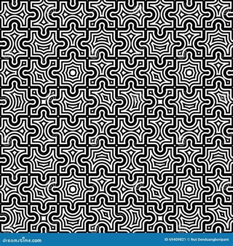 Jigsaw Seamless Pattern Stock Vector Illustration Of Seamless 69409821