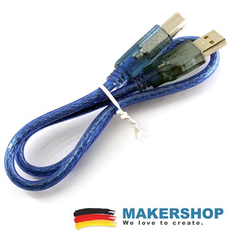 USB 2 0 Kabel A Stecker Zu B Stecker Kurz 40cm Arduino Uno Mega MAKERSHOP DE