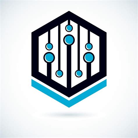 Premium Vector Technology Communication Cybernetic Element Vector Abstract Circuit Board