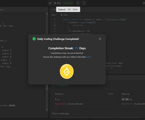 Narendra Kumar Patel On Linkedin 75days Vitbhopallions Leetcode