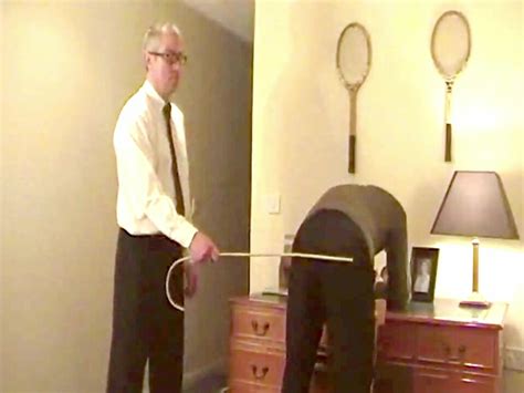 Strict Dad Canes His Son