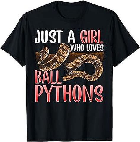 Ball Python Shirt Women Just A Girl Who Loves Ball Pythons T Shirt Ball Python Shirt Women Just A Girl Who Loves Ball Pythons T Shirt