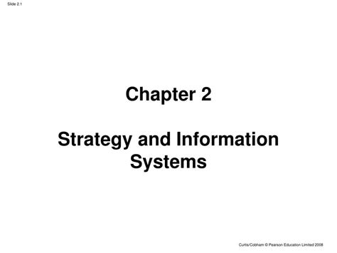 Ppt Chapter 2 Strategy And Information Systems Powerpoint Presentation Id 2890671
