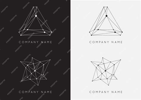 Premium Vector Set Of Vector Black And White Lattice Shape Symmetric
