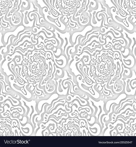 Abstract Grayscale Seamless Texture Organic Forms Vector Image