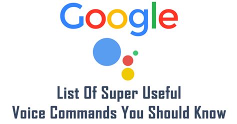 Heres The List Of Super Useful Voice Commands You Should Know