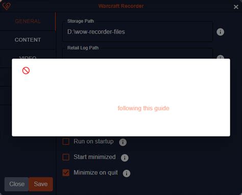 Styling Broken For Dialog Popup · Issue 375 · Aza547wow Recorder · Github
