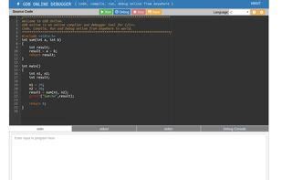 OnlineGDB Is An Online Compiler And Debugger Tool For C C