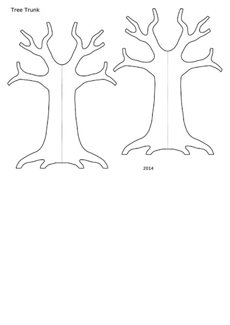 Tree Trunk Template Design