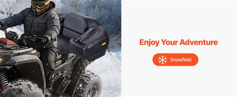 ATV Rear Storage Box Lounger 95L Waterproof ATV Cargo Box with Seat ...
