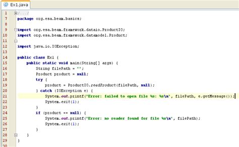 Beam Java Tutorial Exercise 1