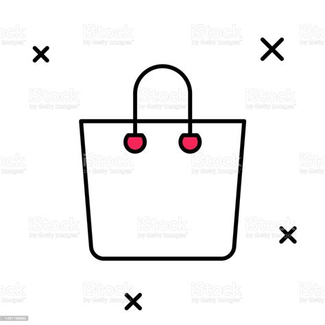 흰색 배경에 격리 된 채워진 윤곽 지 용지 쇼핑 백 아이콘 패키지 기호입니다 벡터 가득 찬에 대한 스톡 벡터 아트 및 기타 이미지 가득 찬 가방 공란 Istock