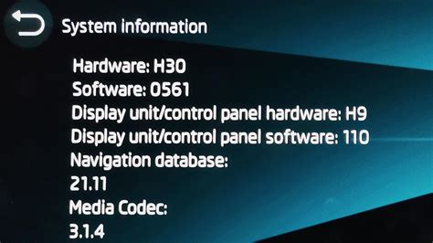 System Info Software Version Renyaq