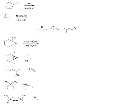 Solved Provide The Necessary Reactant Reagent Reaction
