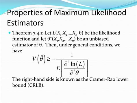 Ppt Concentrated Likelihood Functions And Properties Of Maximum Likelihood Powerpoint