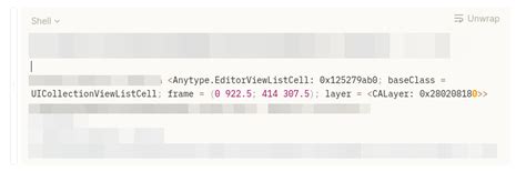 attempt to copy on ios results in some internal information about the