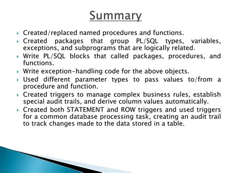 Triggers Pptx Databases Computer Software And Applications