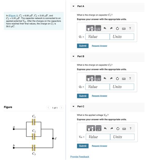 Solved In Figure 1 C1 6 00μf C2 3 00μf And What Is The