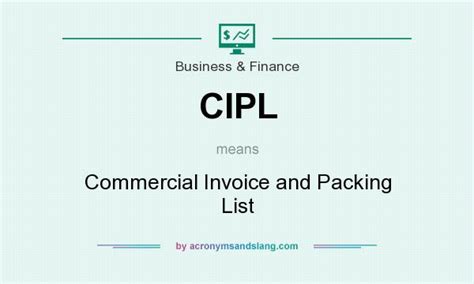 Cipl Commercial Invoice And Packing List In Business And Finance By