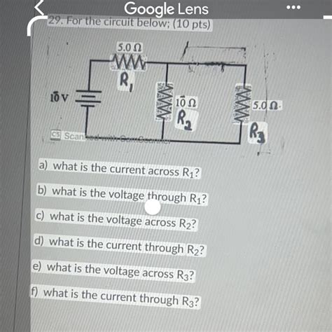 Solved For The Circuit Below Pts Chegg Com