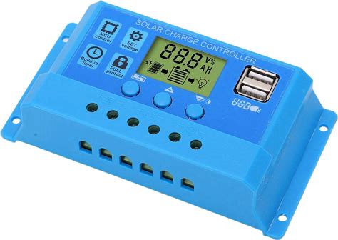 Solar Controller 2 Usb Solar Panel Controller 12v 24v Blue Pwm Mppt For Industrial Solar Controller 2 Usb Solar Panel Controller 12v 24v Blue Pwm Mppt For Industrial