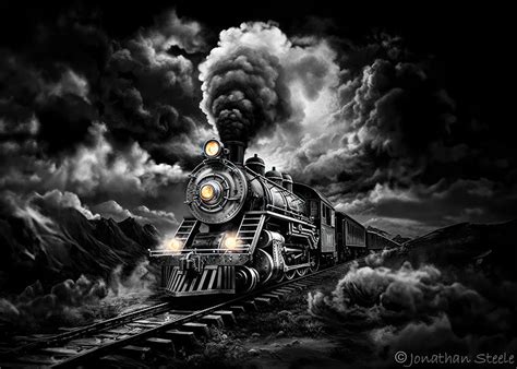 drama on the rails digital art by jonathan steele fine art america