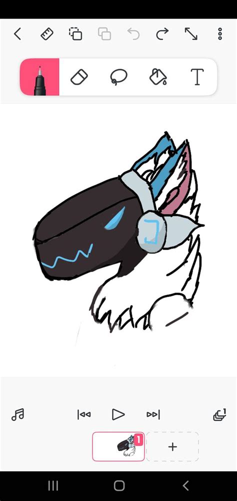 Try To Draw A Protogen But I Didn T Use Any Inspirations I Think I Made The Head A Bit Too Big