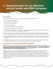 Essential Components Of Sexual Health BBV Programs Course Hero