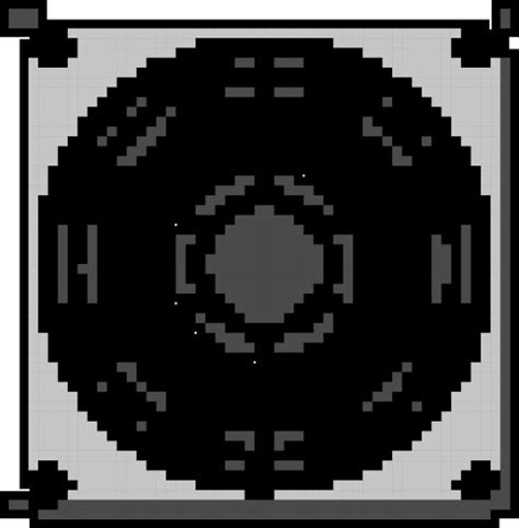 Cpu Cooling Fan Pc Game Pixel Art Royalty Free Vector Image