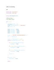 LAB Or Something Docx LAB Or Something Q Include Iostream Include Cstring Using