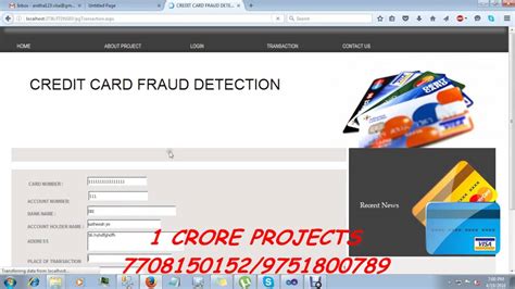 Credit Card Fraud Detection 1crore Projects Youtube