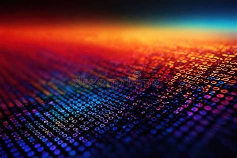colorful technology binary matrix code abstract wallpaper patern