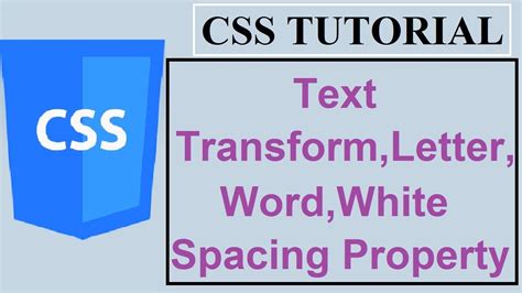 Css Tutorials For Beginners 8 Text Transformletterwordwhite