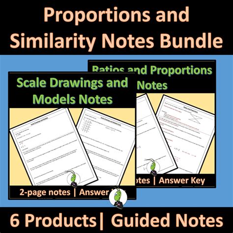 Proportions And Similarity Guided Notes For Geometry Unit 7 Made By Teachers