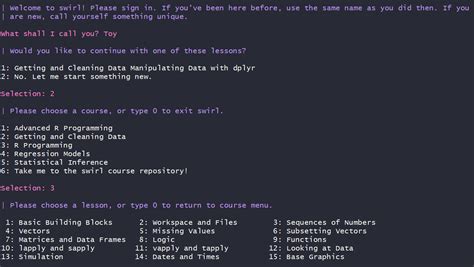 เรียนภาษา R พื้นฐานแบบ Interactive ด้วย Swirl Package Datarockie