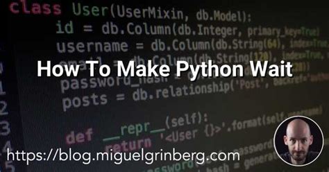 How To Make Python Wait