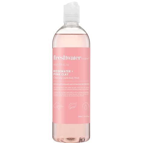 Freshwater Farm Australia Rosewater Pink Clay Cleansing Castile Body
