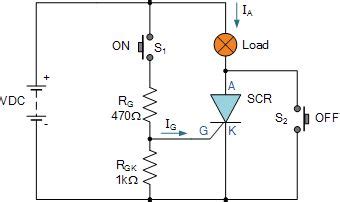 Thyristor Circuit And Thyristor Switching Circuits Electronic Circuit Design Electronics