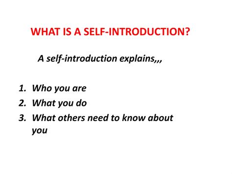 Self Introduction How To Introduce Yourself In English Interview Pptx