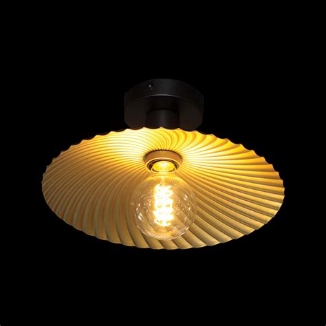 230v 40w E27 Golden Shell Ceiling Fitting Pits